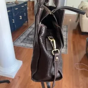 Maxon | Bags | Maxon Brand New Supple Italian Leather Large Bag Made In ...